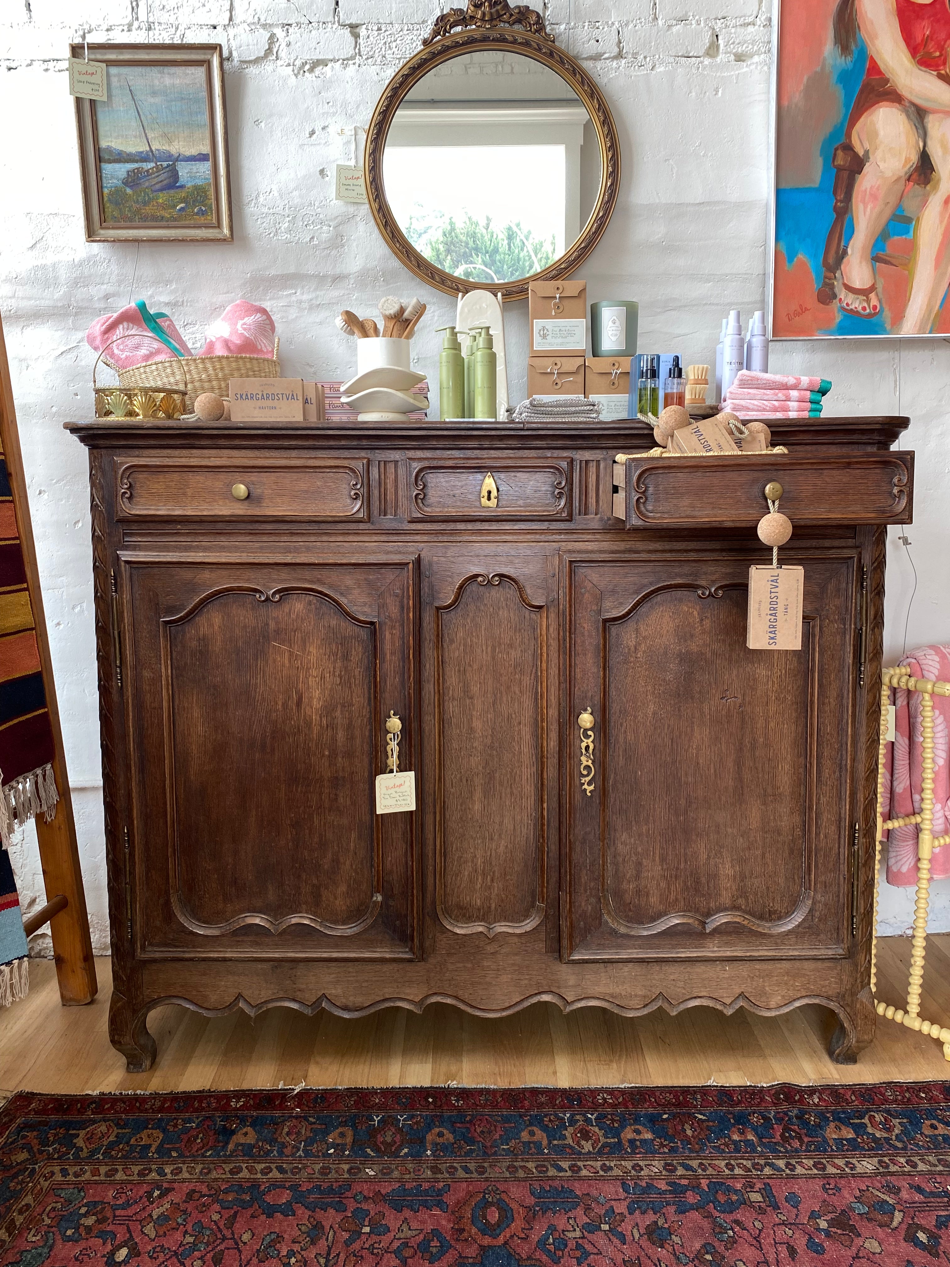 Vintage Unique Belgian Two Door Buffet – Viand Mercantile
